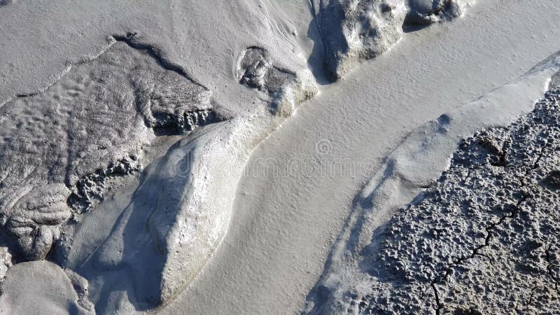 Mud Flow, from an Active Mud Volcano Stock Footage - Video of flowing ...