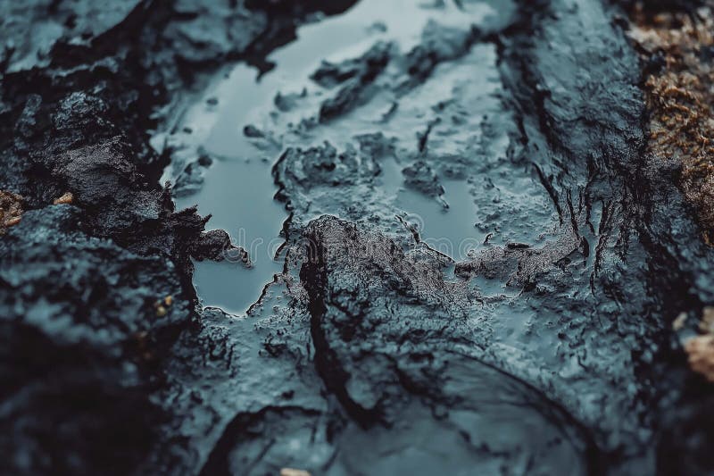 Mud on the Forest Ground after a Night of Heavy Rain Stock Image ...
