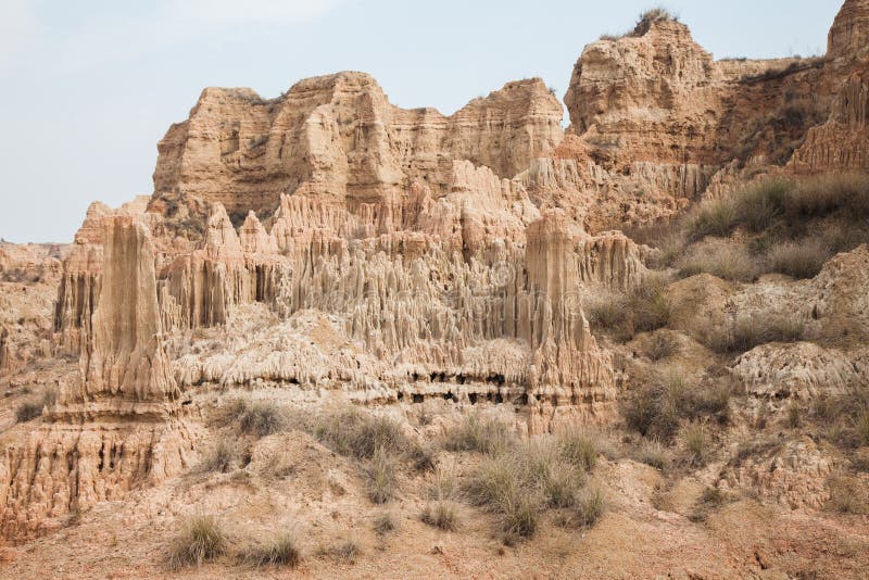 Mud hills and eroded land stock photo. Image of butte - 174592328