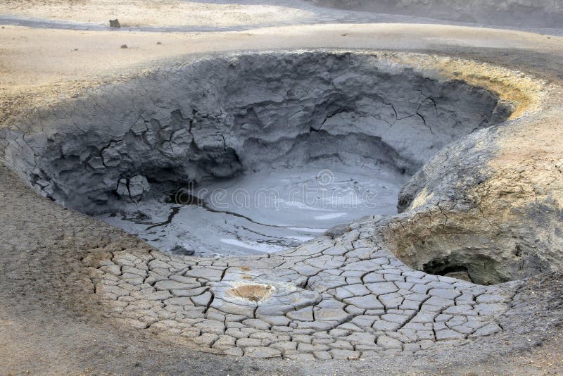 Mud hole no 3 stock image. Image of europe, sulfur, gray - 21465393