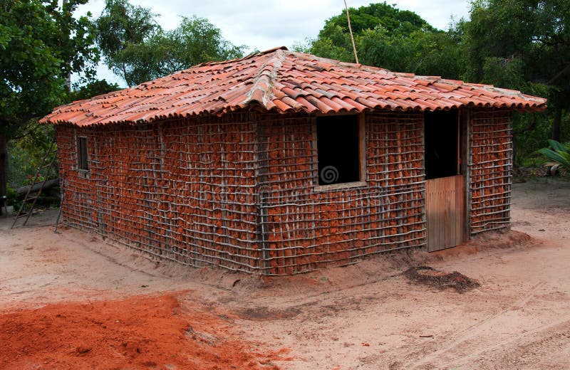 Mud house stock image. Image of sticks, build, roof, poor - 19816859
