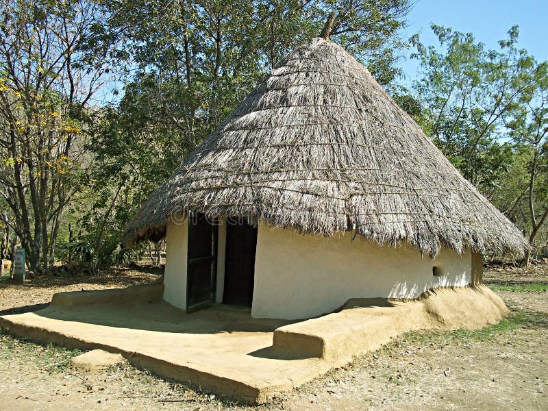 Mud house in village stock photo. Image of stud, jhopri - 29694886