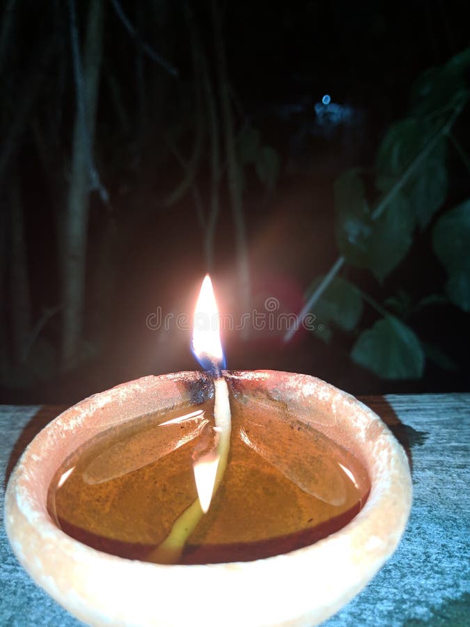 Mud Light. Diwali Lighting. Decorative Lighting. Bengali Culture Stock ...