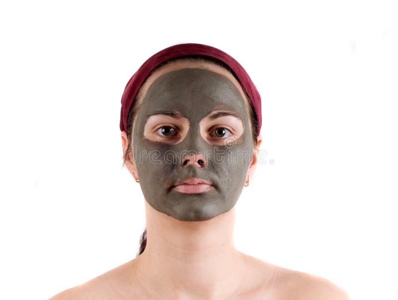 Mud mask stock photo. Image of lady, mineral, girl, face - 8900876