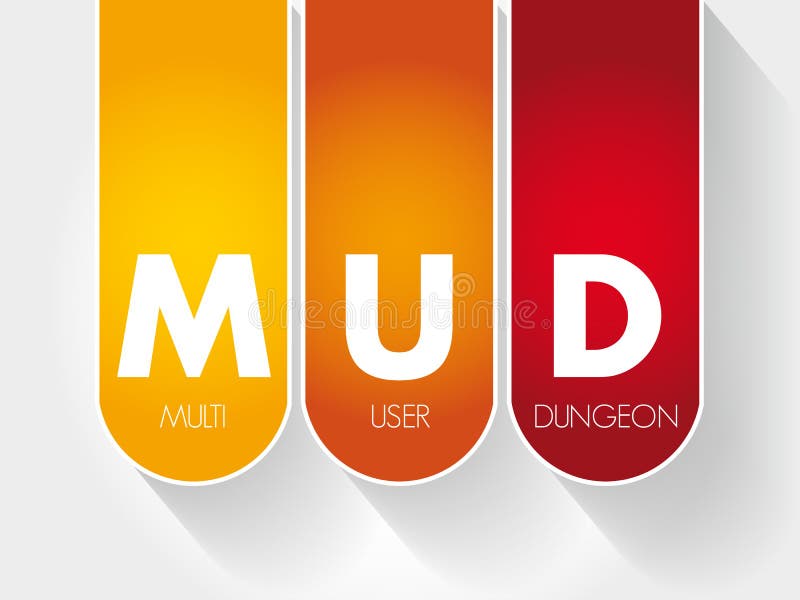 MUD - Multi User Dungeon Acronym Stock Illustration - Illustration of ...