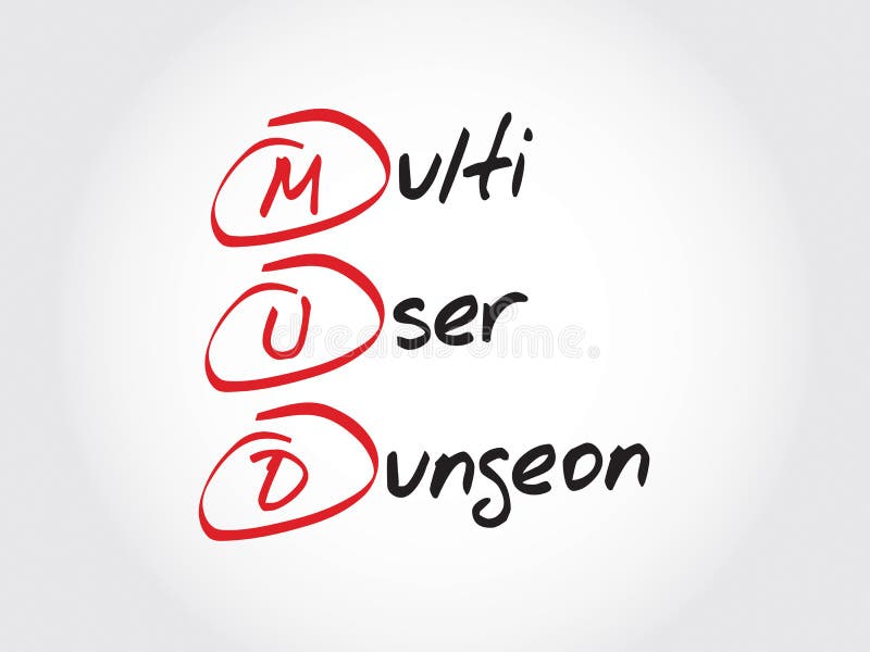 MUD Multi User Dungeon stock illustration. Illustration of user - 205982959