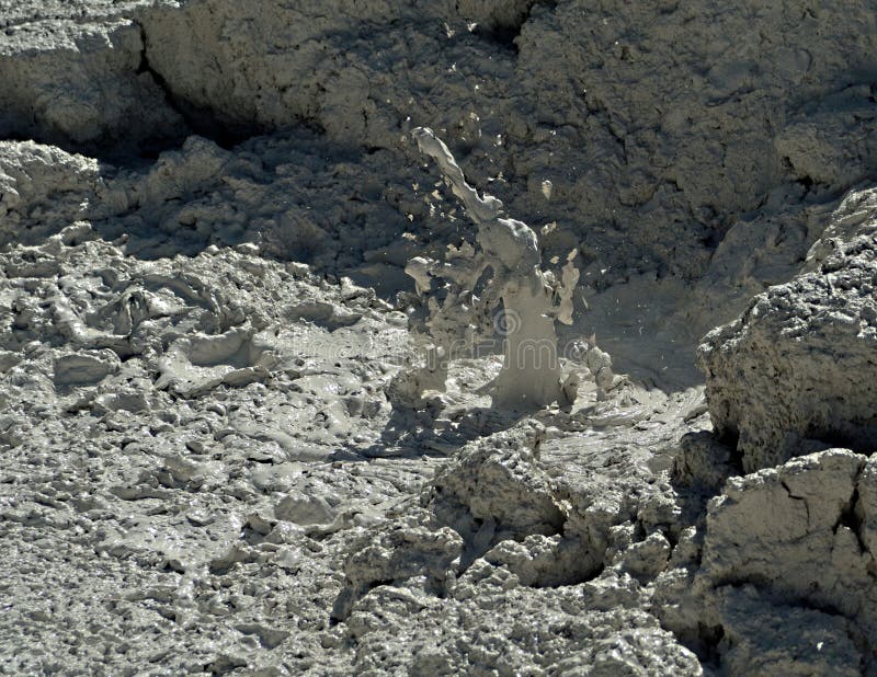 Mud Pool Splash stock image. Image of national, smelly - 23673177