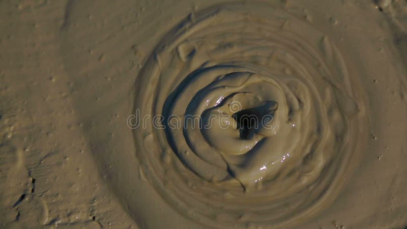 Mud Pots - Extreme Close-Up Stock Footage - Video of muddy, bubble ...