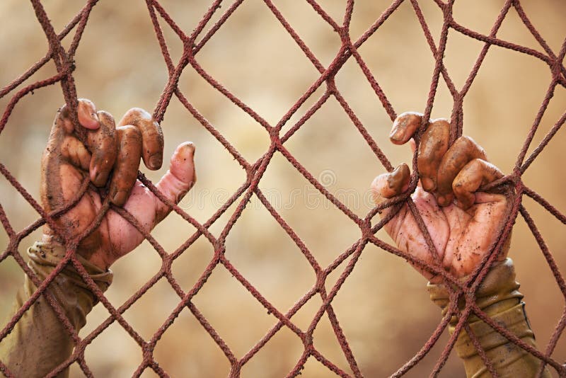 Mud race runners stock photo. Image of fingers, dust - 96418090