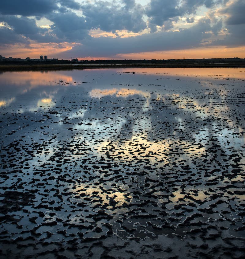 Mud reflections stock photo. Image of reflected, path - 60007492