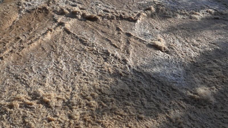 Mud on a Riverbed, in Slow Motion Stock Video - Video of dynamics ...