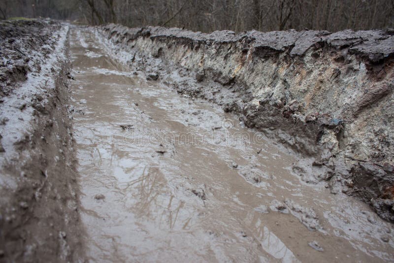 Mud on the road stock image. Image of travel, transportation - 107397561