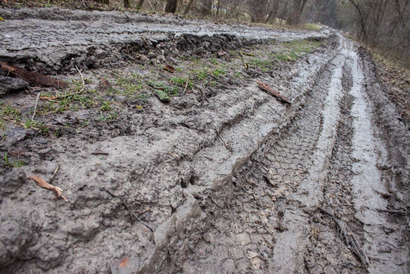 Mud on the road stock image. Image of travel, trail - 107398191