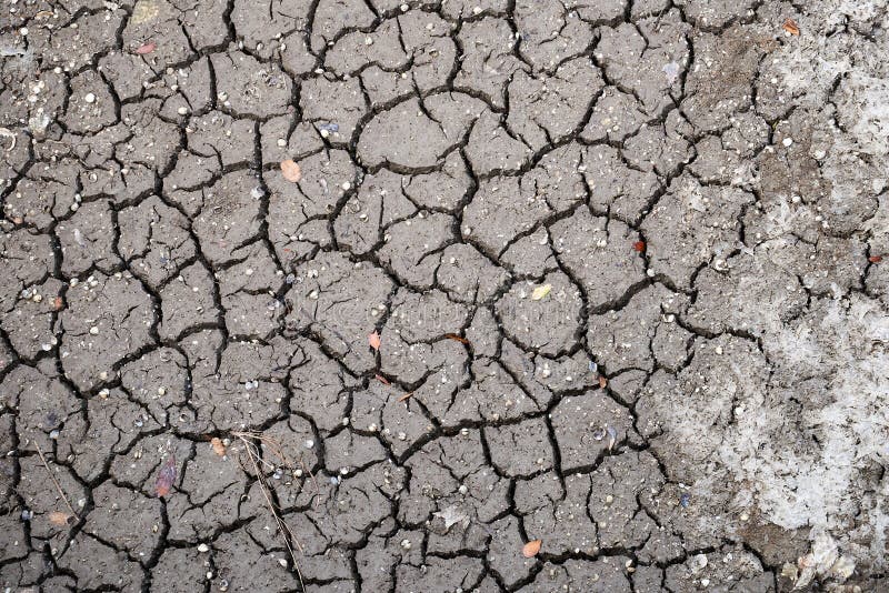 Mud Soil Cracked by Drought View from Above Stock Photo - Image of ...