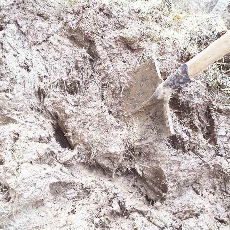 Mud and spade stock image. Image of rural, natural, spade - 60622821