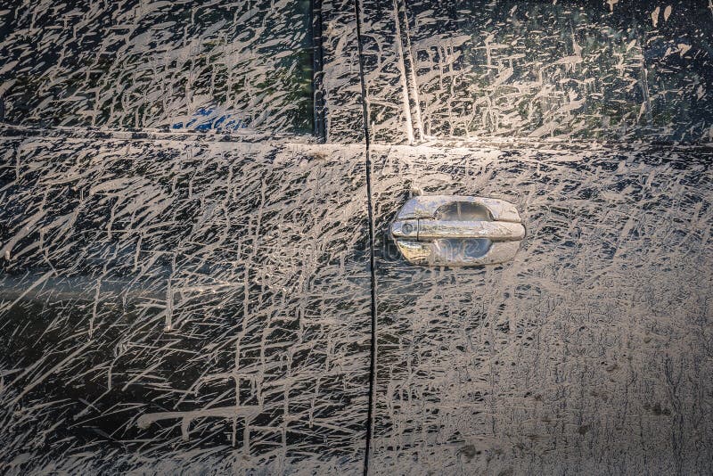 Mud Splash on the Car Side after Off Road Way before Wash Stock Photo ...