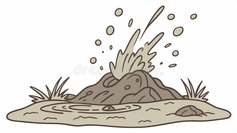 Mud Splash Illustration, Earthy Texture and Dynamic Liquid Effect ...
