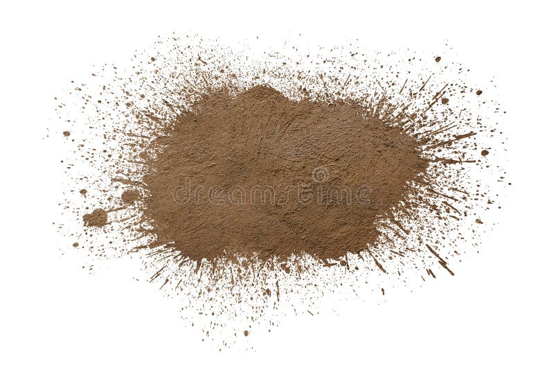 Mud Splash Isolated on White Background. Stock Photo - Image of ...