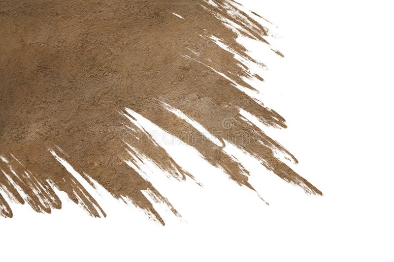 Mud Splash Isolated on White Background . Stock Photo - Image of ...