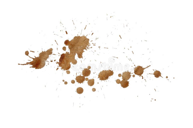 Mud Splash Isolated on White Background . Stock Illustration ...