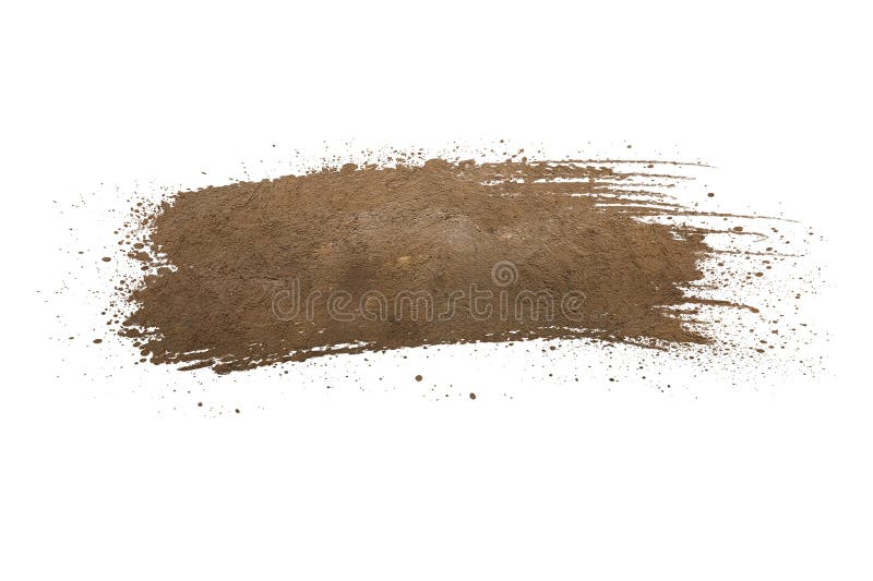 Mud Splash Isolated on White Background . Stock Illustration ...