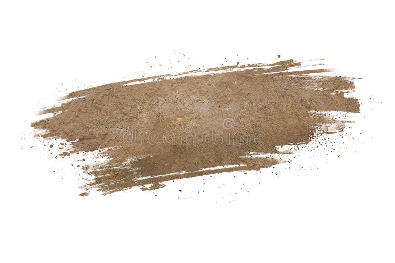 Mud Splash Isolated on White Background . Stock Photo - Image of slush ...