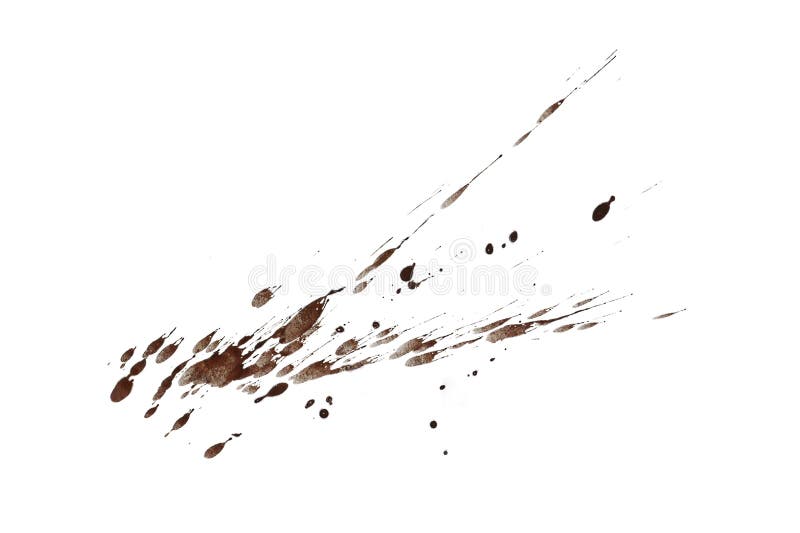 Mud Splash Isolated on White Background. Grunge, Dirty, Stock ...