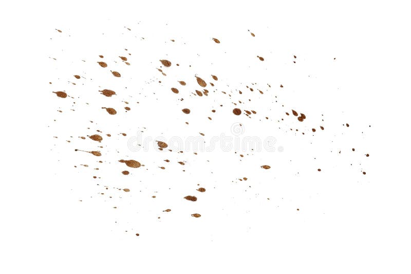 Mud Splash Isolated on White Background . Stock Illustration ...