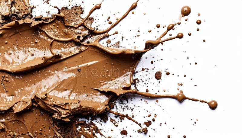 Mud Splatter Frozen in Time Splash Art Design Stock Illustration ...