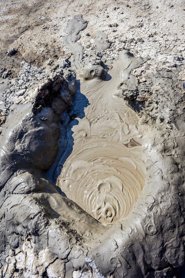 Mud Volcano Crater, Gobustan, Azerbaijan Stock Photo - Image of heat ...