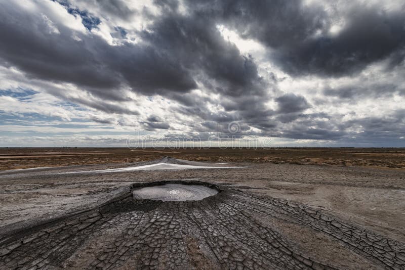 Mud Volcano Eruption, Natural Phenomenon Stock Image - Image of ...