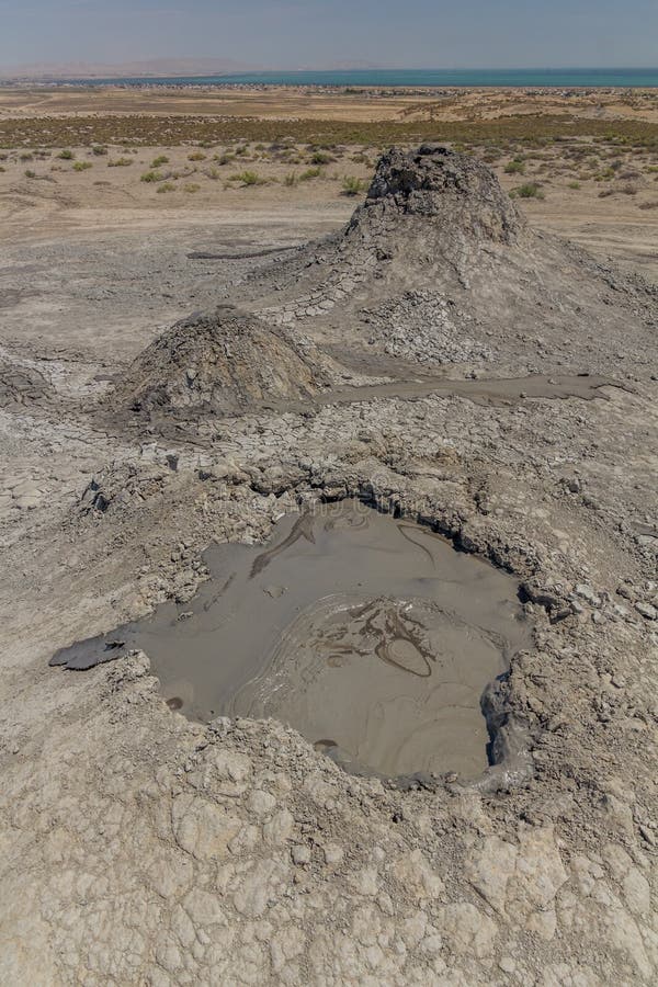 Mud Volcano in Gobustan, Azerbaij Stock Image - Image of mountain ...