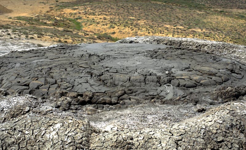 Mud Volcano at Gobustan National Park Erupt. Azerbaijan Stock Image - Image of natural ...