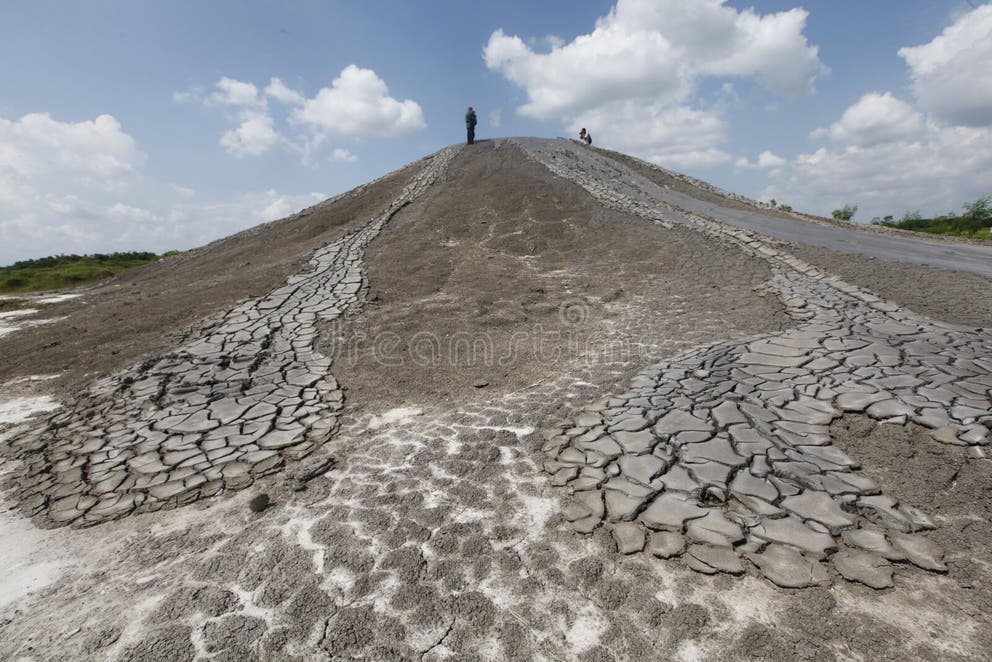 Mud volcano editorial stock photo. Image of solo, grobogan - 40886468