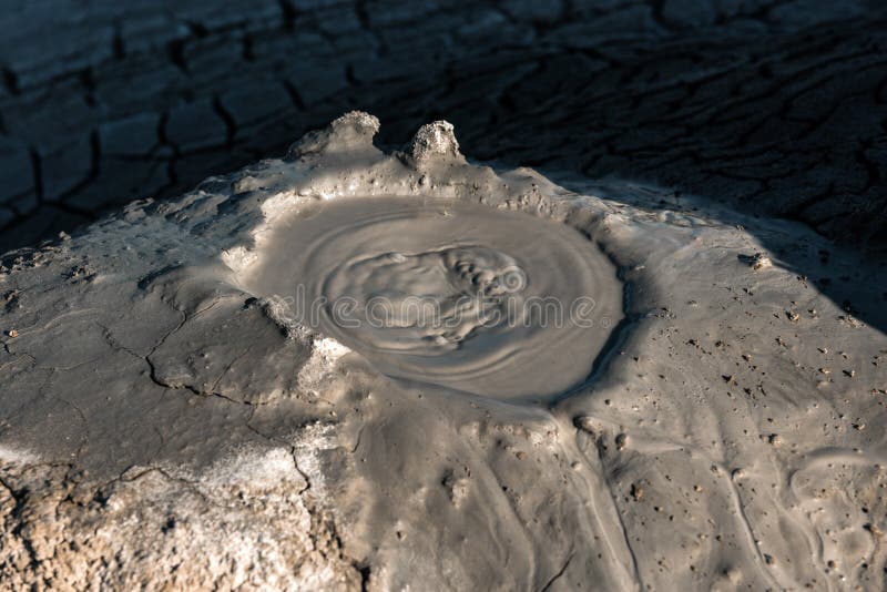 Mud volcano stock photo. Image of blue, ejection, ground - 100484436