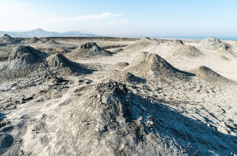 Mud Volcanoes in Gobustan, Azerbaijan Stock Photo - Image of baku ...