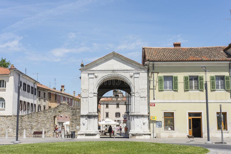 The Muda City Gate in Koper, Slovenia. Editorial Image - Image of piran ...