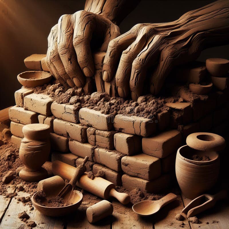 Mudbricks Bricks Made from Mud and Dried in the Sun, Photo V Stock ...