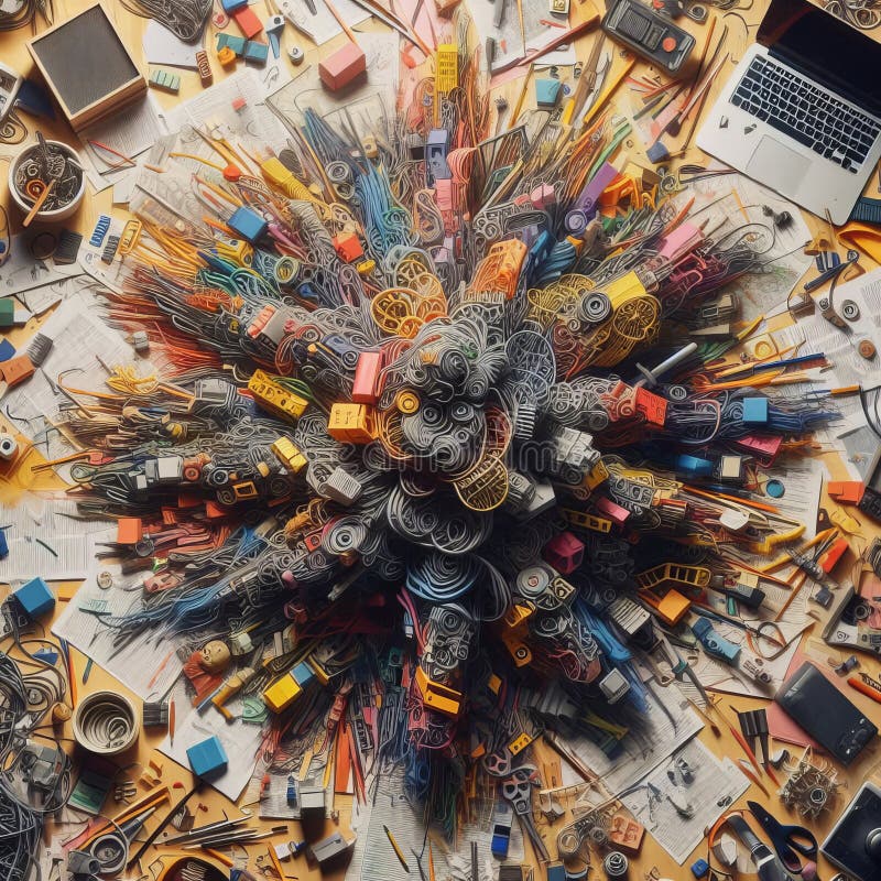 Muddle a State of Confusion or Disorder, Photo Vd ( Stock Image - Image ...