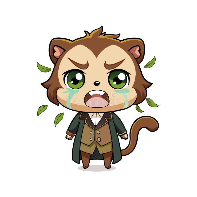 Muddled Rowing Experience of a Graceful Panther Stock Vector ...