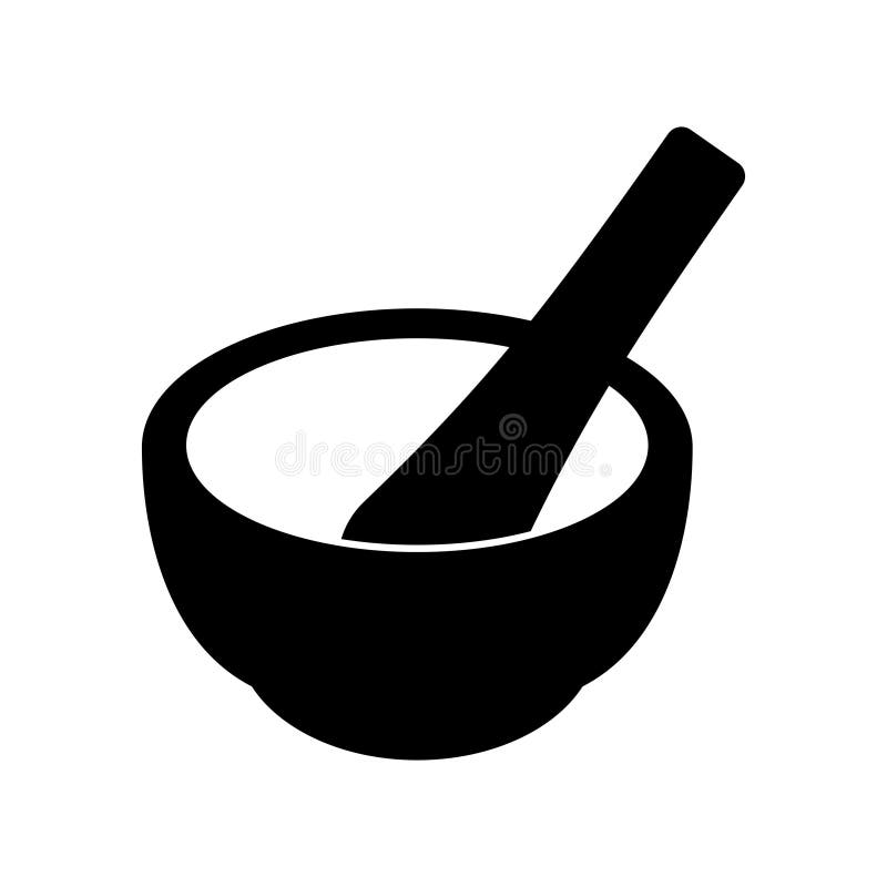 Muddler and mortar stock vector. Illustration of sauce - 116743165