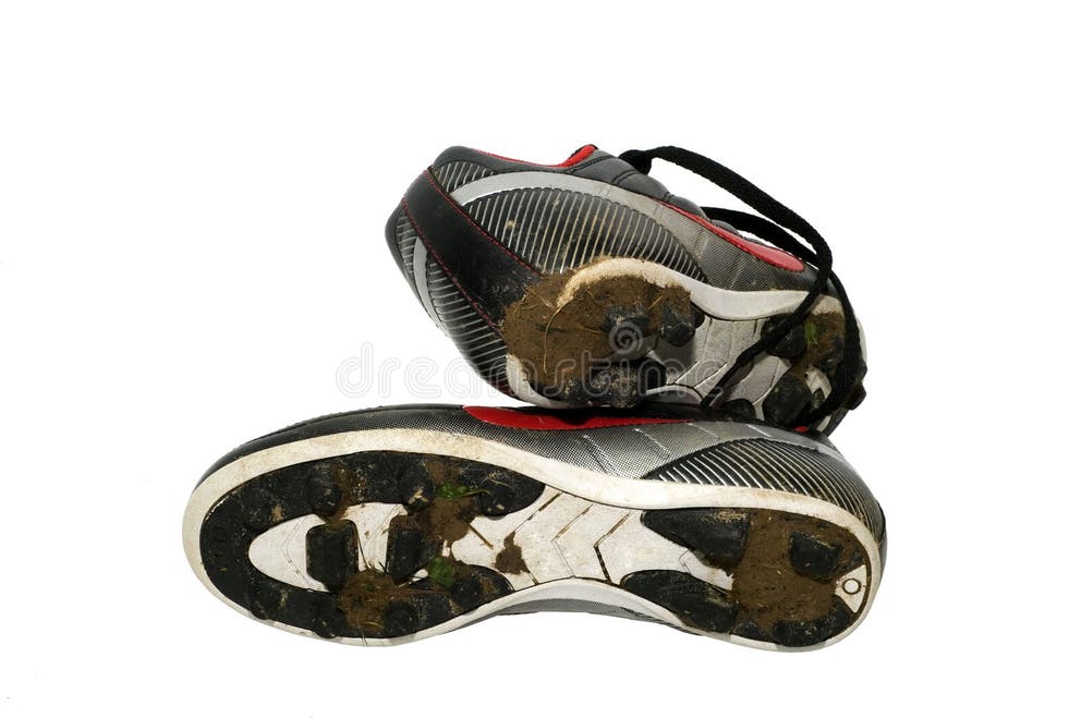 Muddy Cleats stock image. Image of shoelace, recreational - 11698347