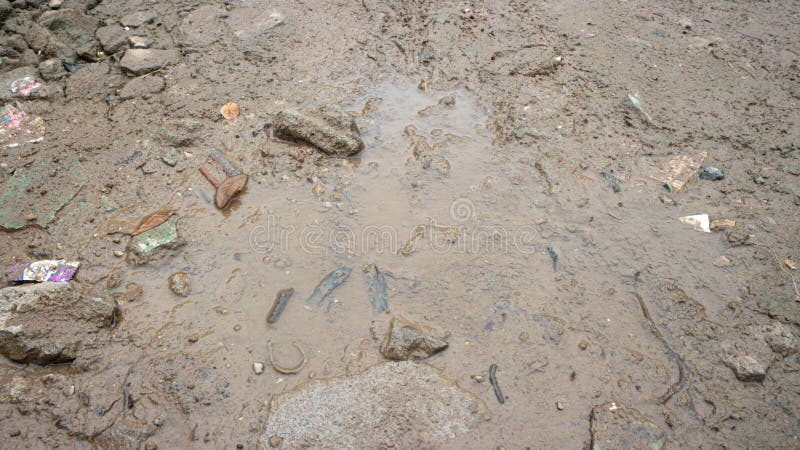 Muddy Ground after Heavy Rain Stock Photo - Image of durable, ground ...
