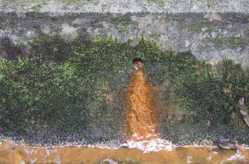 A muddy monsoon drain stock image. Image of built, sendiment - 48791053