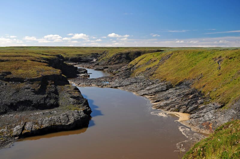 Muddy mountain river stock image. Image of stone, rock - 178225611