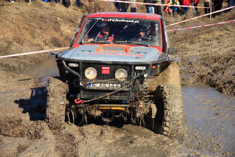 Muddy off-road editorial image. Image of team, people - 22416840