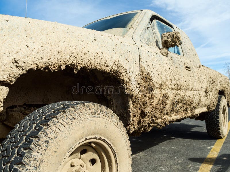 Muddy pickup truck stock image. Image of ride, park, riding - 37865223