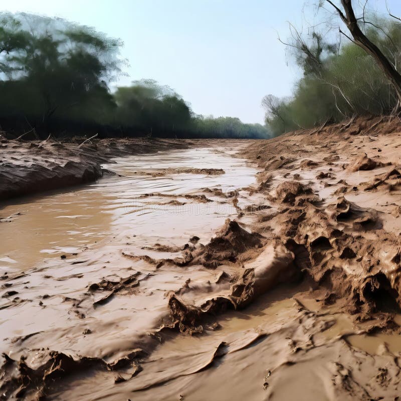 Muddy River a River with a High Sediment Load Causing the Wate Stock ... Muddy River a River with a High Sediment Load Causing the Wate Stock ...