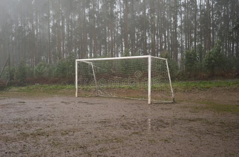 Muddy soccer field stock photo. Image of outdoors, sport - 58448408