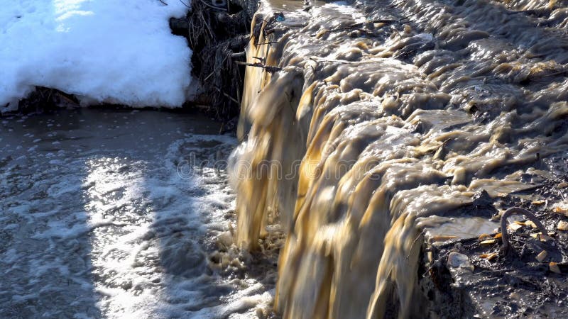 Waterfall pollution stock photo. Image of flowing, landscape - 11878364